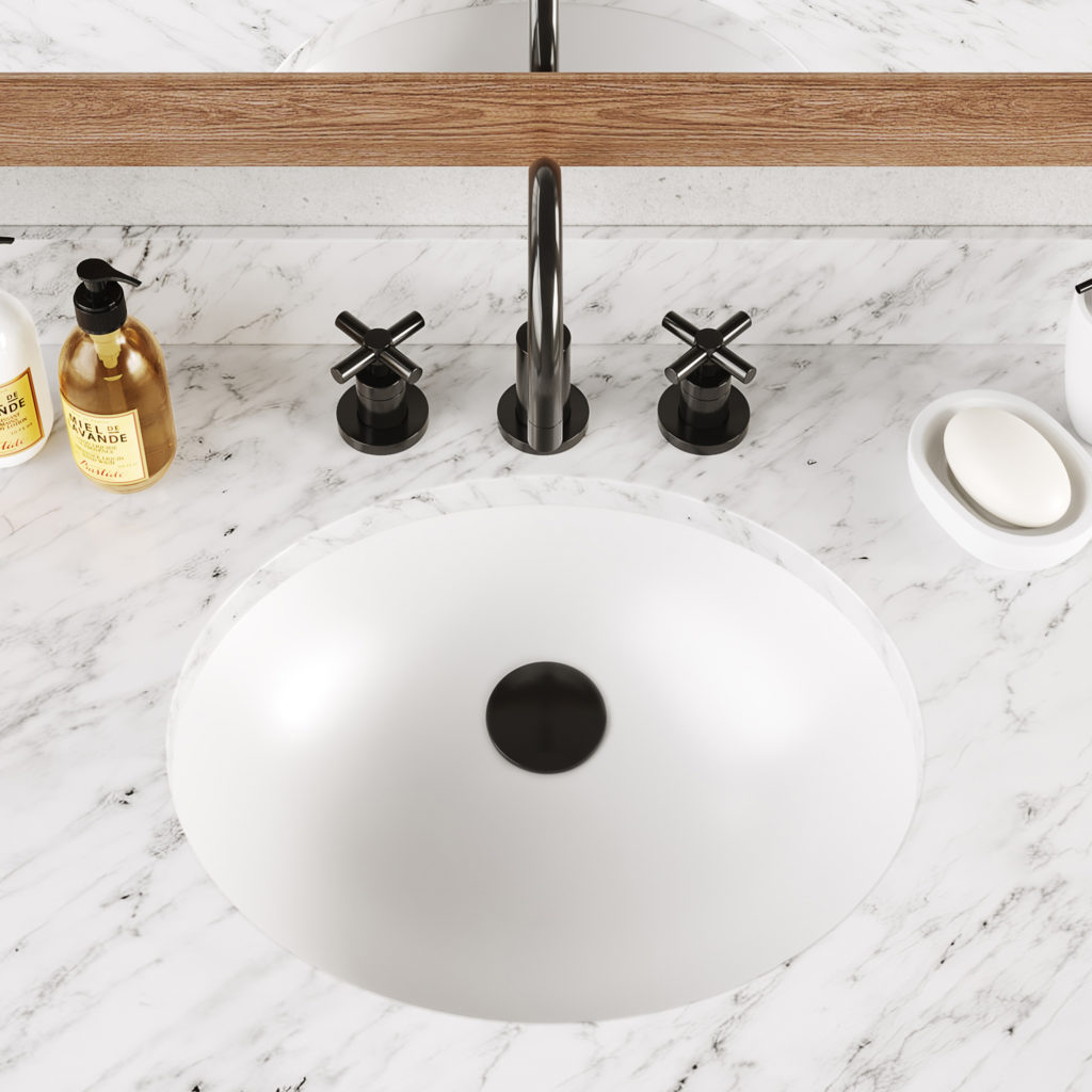 MALIBU Undermount Lavatory, 17″ – ICERA