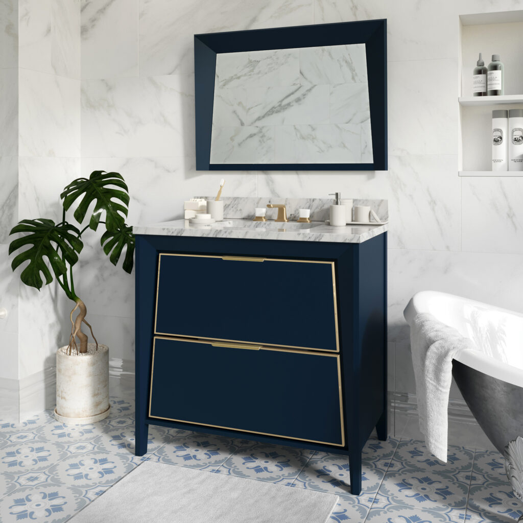 CANTO Metal Trim 36-in Single-Basin Vanity – ICERA