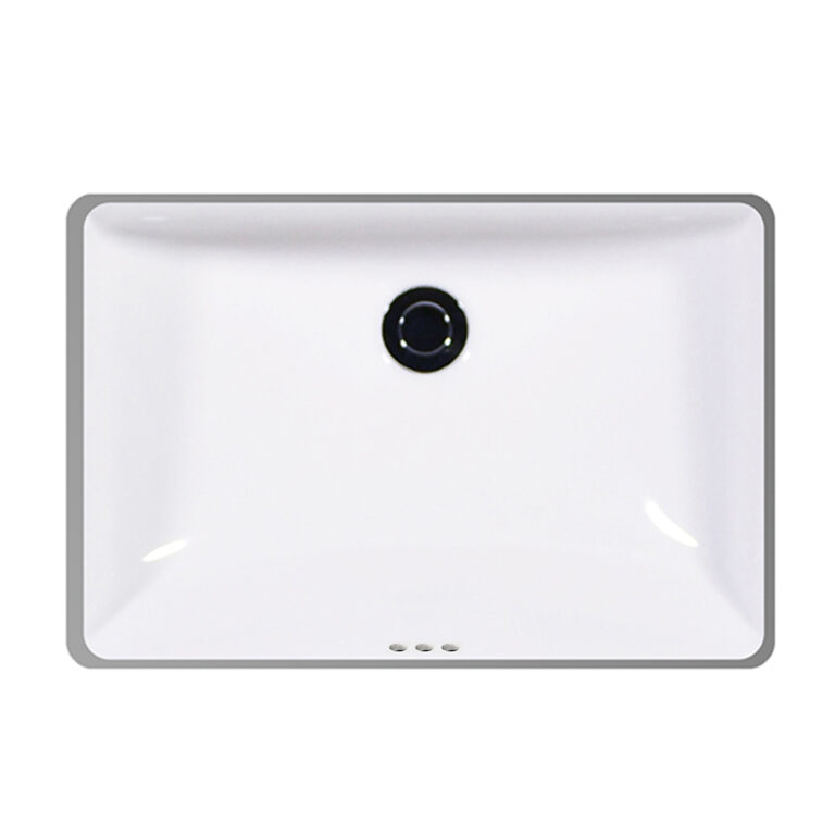 MUSE Undermount Lavatory, 18″Three Hole Overflow – ICERA
